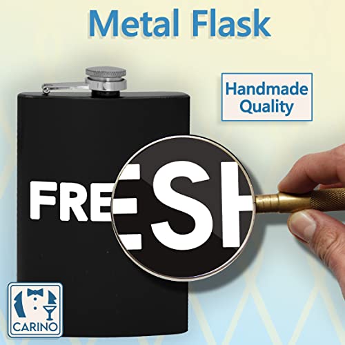 FC Carino B35Y22D63W0734626M07T32C02S27-8oz Black Hip Alcohol Drinking Flask PDI #PIDP734626