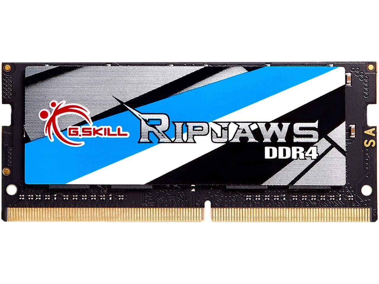 G.SKILL Ripjaws DDR4 SO-DIMM Series DDR4 RAM 32GB (1x32GB) 2666MT/s CL18-18-18-43 1.20V Unbuffered Non-ECC Notebook/Laptop Memory SODIMM (F4-2666C18S-32GRS)