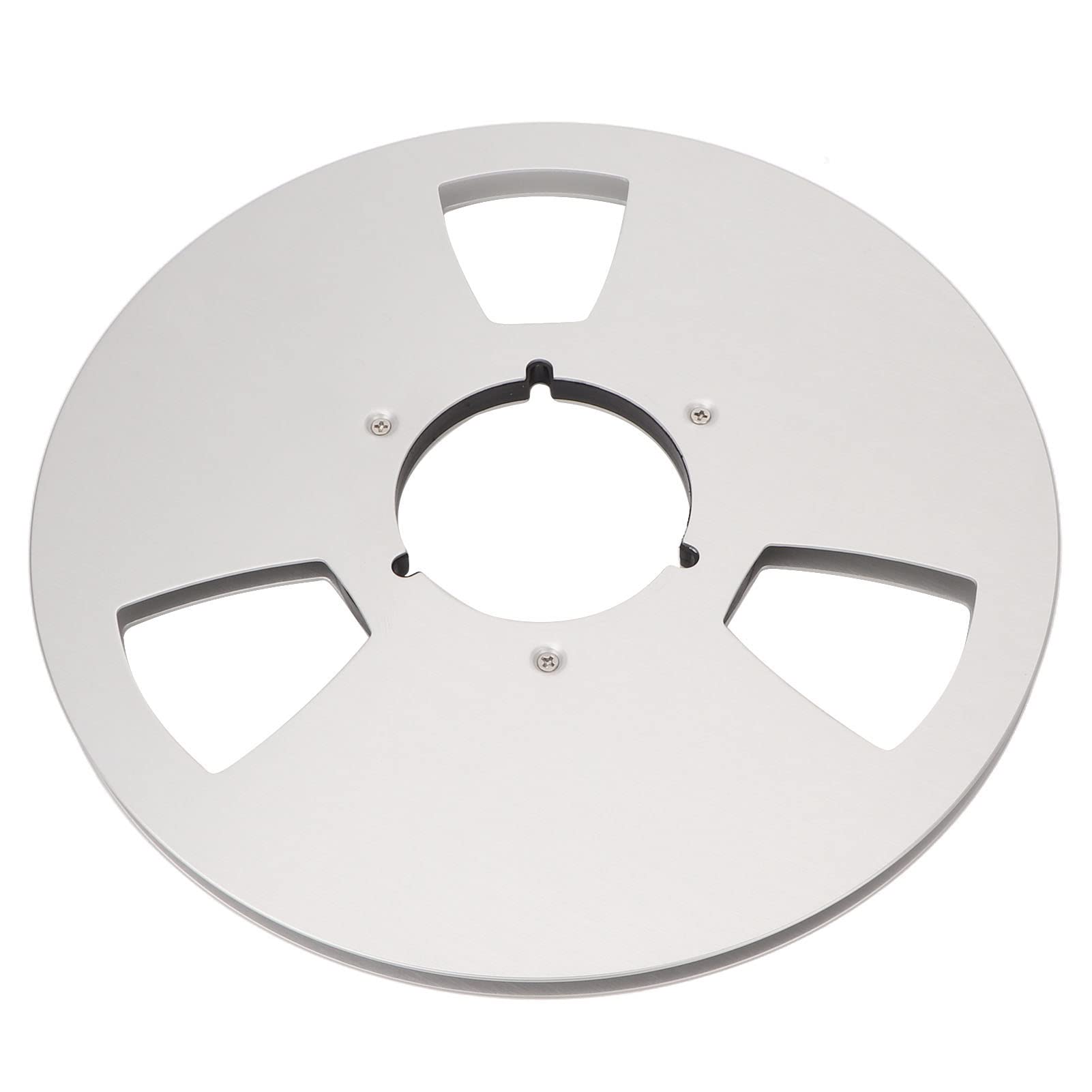 Recording Tape Reel, 10inch 14 Empty Tape Reel Universal Durable Aluminum Alloy for Reel Tape Recorder Accessory (Silver)