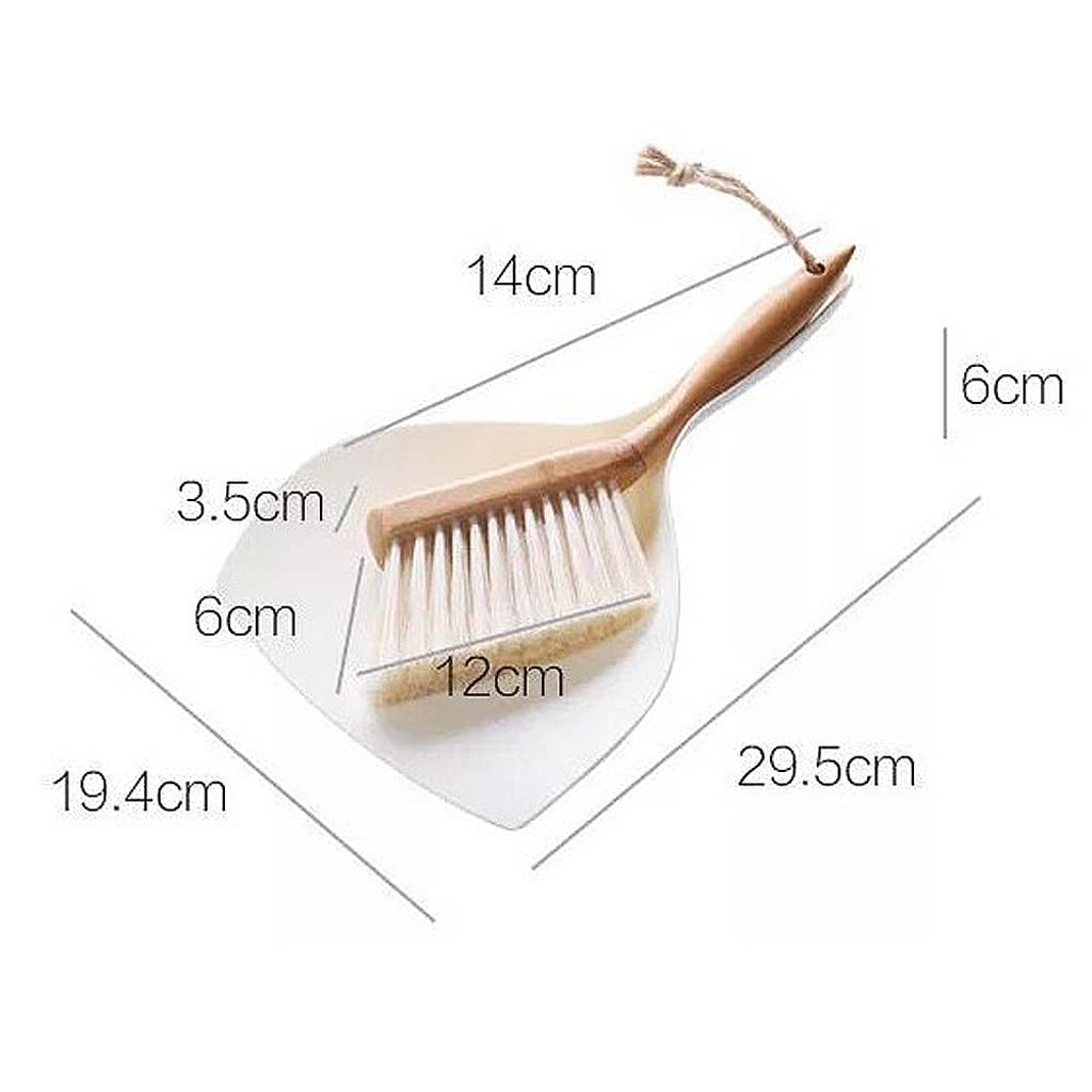 LYSLDH Handle Mini Brooms Shovel Set Household Cleaning Brush Small Broom Dust Shovel Pet Small Broom Pinch Garbage Shovel (Color : E)