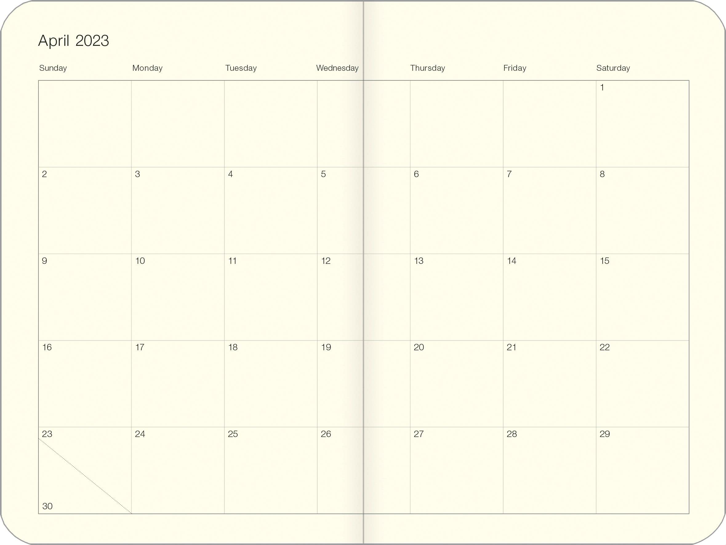 Kabarini 471010 National Park Weekly Planner, Starts January 2023, A6