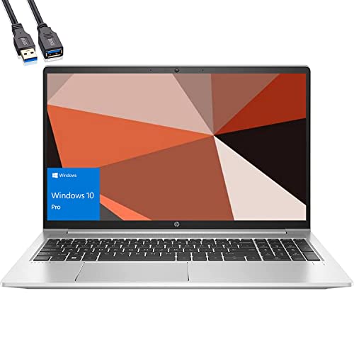 HP ProBook 450 G9 15.6" FHD Business Laptop, 12th Gen Intel 10-Core i7-1255U, 32GB DDR4 RAM, 1TB PCIe SSD, WiFi 6, Bluetooth 5.2, Backlit Keyboard, Windows 10 Pro, BROAG Extension Cable