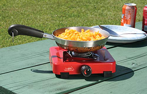 Texsport Compact Single Burner Propane Stove for Outdoor Camping Backpacking Hiking , Green