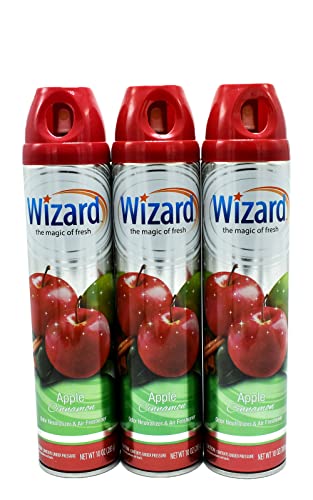 Wizard The Magic of Fresh Air Freshener 10Oz Apple Cinnamon Pack of 3
