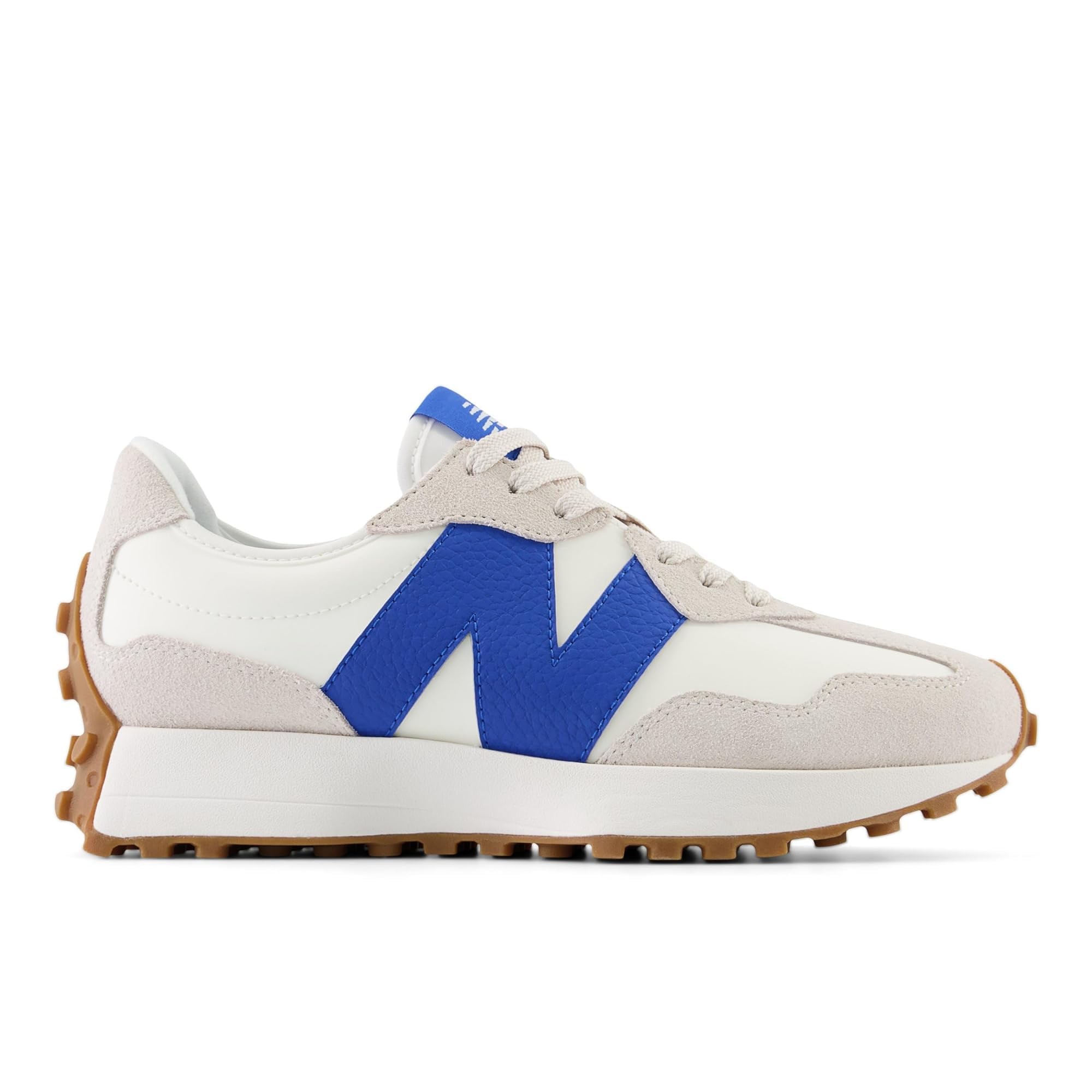 New Balance Men's 327 Sneakers, Marblehead/Team Forest Green, 10 Medium US