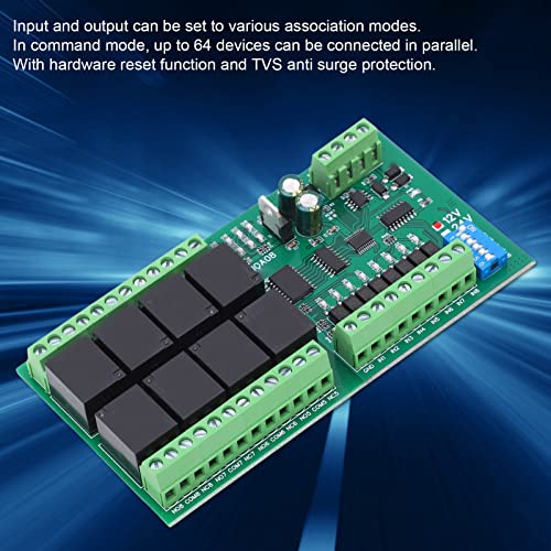 Relays Board Controller, Safe Protection 8 Channel DC 12V Relay Module for Working