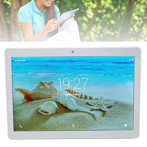 Rengu 10 Inch Tablet PC HD 10 Inch Tablet Phone AC100-240V 1960x1080 IPS Dual Camera Gaming Metal Case Android11 (US Plug)