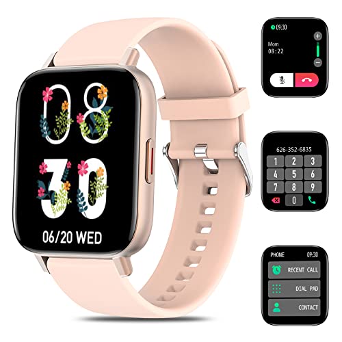 Smart Watch with Text and Call,Fitness Tracker Sleep Heart Rate Monitor Smart Watch for Android iOS Phones Compatible 1.7 in HD Full Touch Screen Smartwatch Waterproof Smart watches for Women Men