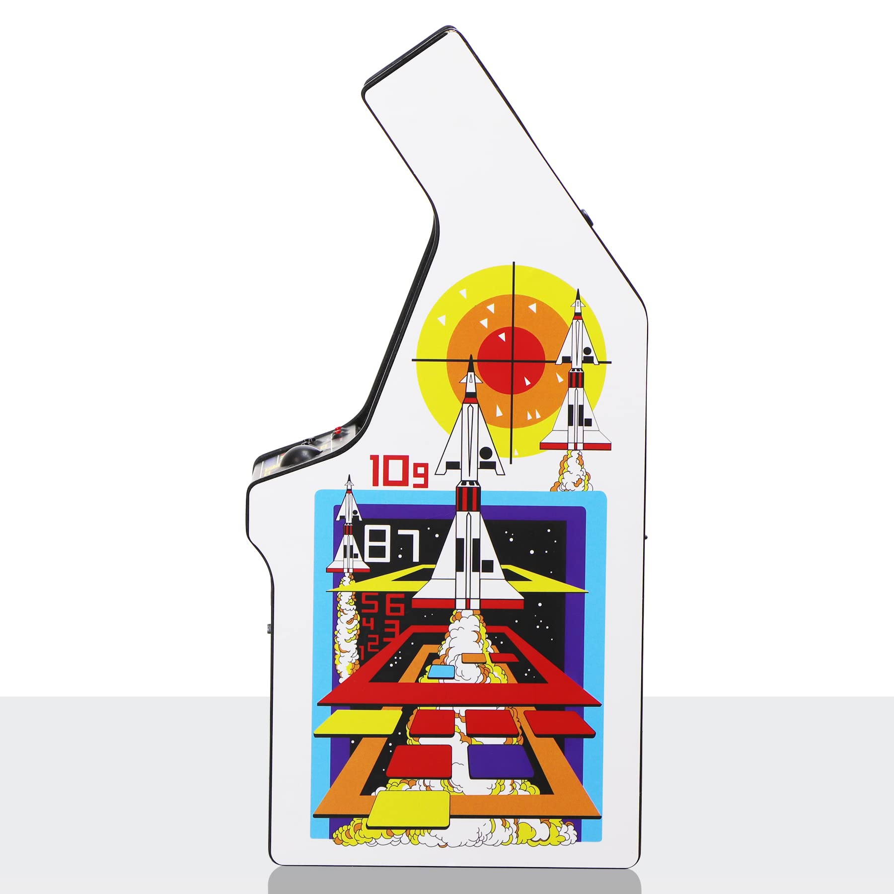 New Wave Toys Missile Command x RepliCade, Field Test Edition - Playable Video Game Arcade Cabinet 1/6 Scale 12.8 Inch with Trak-Ball XL & CRT FX Screen Lens