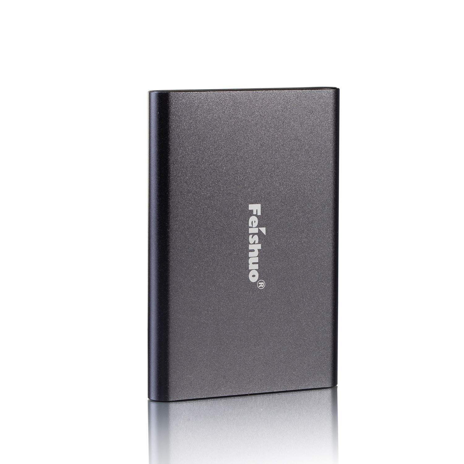FEISHUO Portable External Hard Drive USB3.0 SATA HDD Storage (120G, Gray)