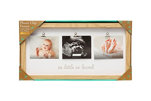 Kate & Milo So Little So Loved Sono & Photo Clip Frame, Baby Keepsake, New and Expecting Mom Gift, Ultrasound Picture Frame