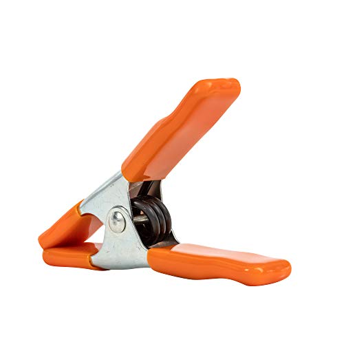 Jorgensen 3201-HT Pony Spring Clamp, 1-Inch, Silver/Orange
