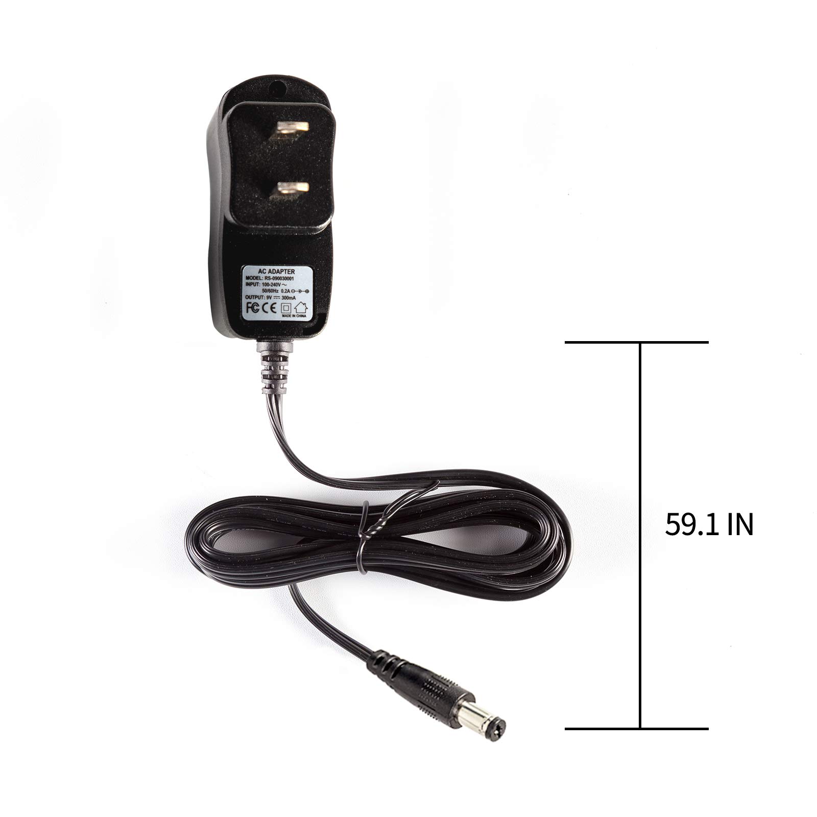 FC19 Black Distortion Pedal with 9V 300mA Power Supply