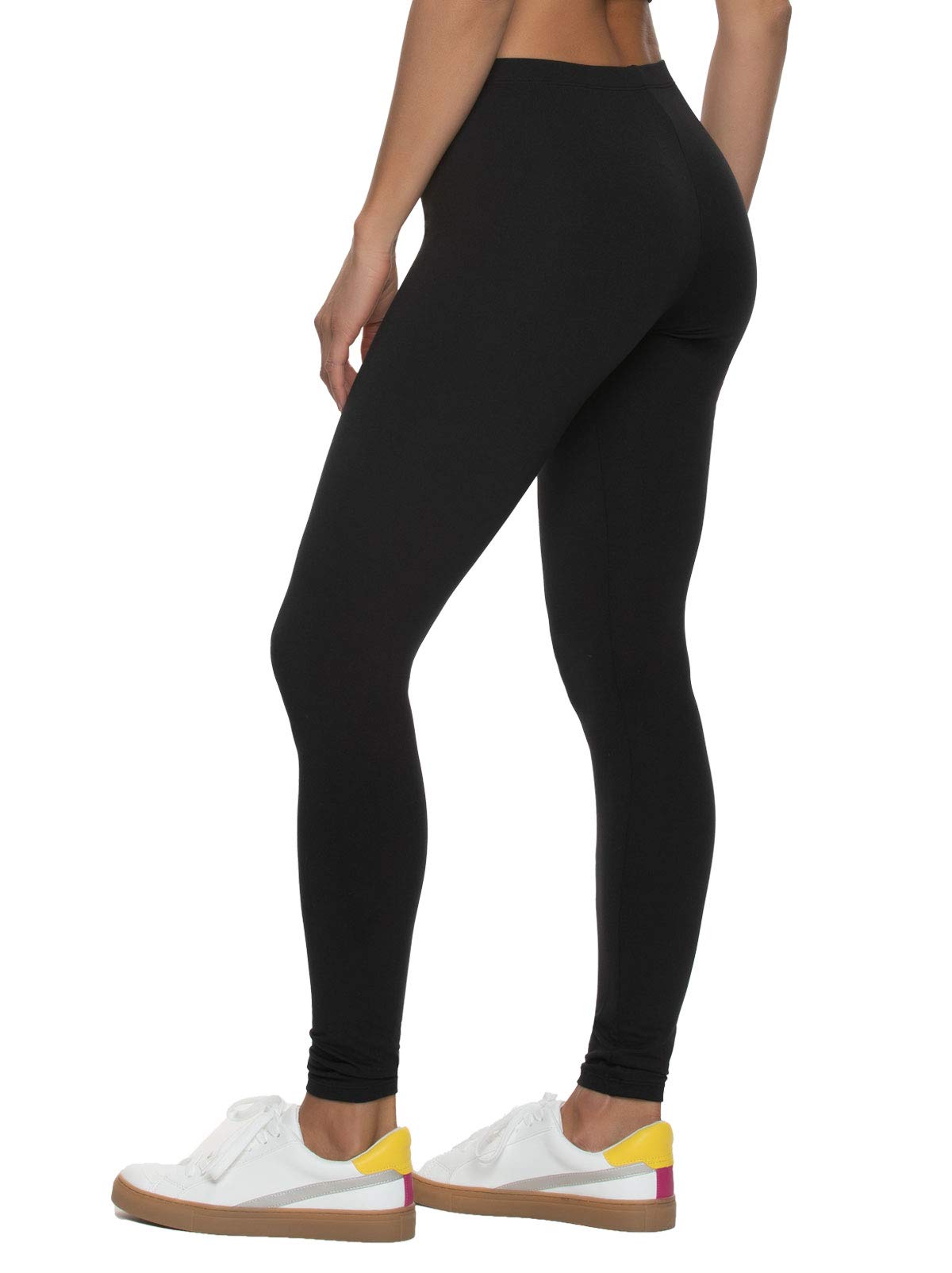 Felina Velvety Super Soft Lightweight Style 2801 Leggings 2-Pack - for Women - Yoga Pants, Workout Clothes (Black, 3X)