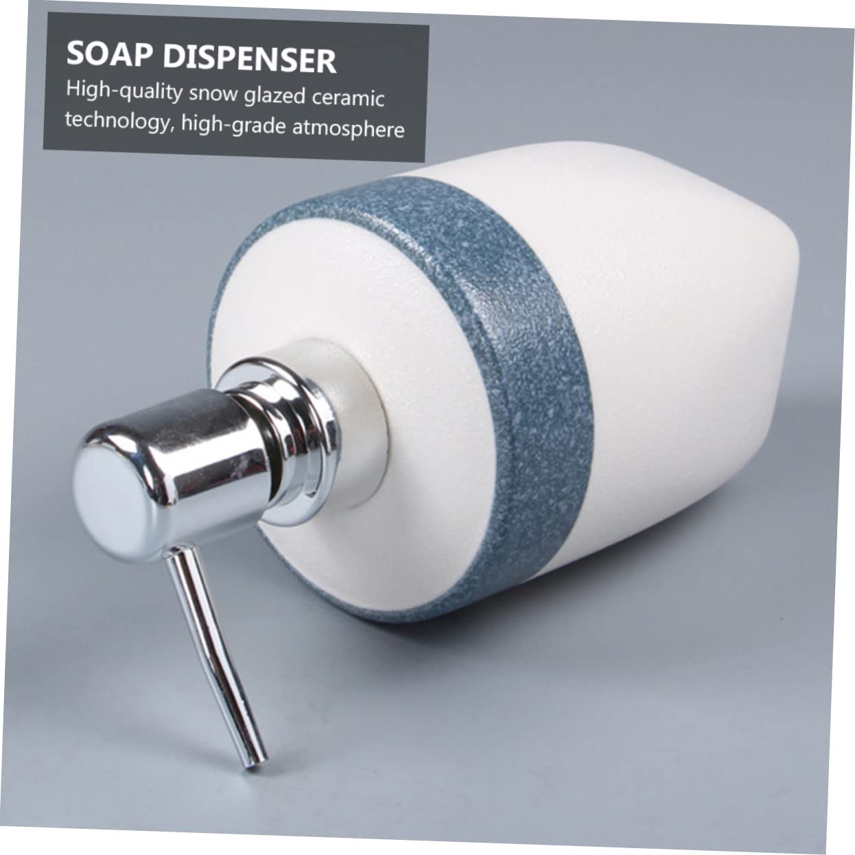 HOMSFOU 1set Bathroom Four Piece Set Bathroom Organizer Tray Ceramic Bathroom Accessories Liquid Castile Soap Foam Soap Cosmetic Bottle Dispenser Drain Bathroom Soap Dispenser Organizer
