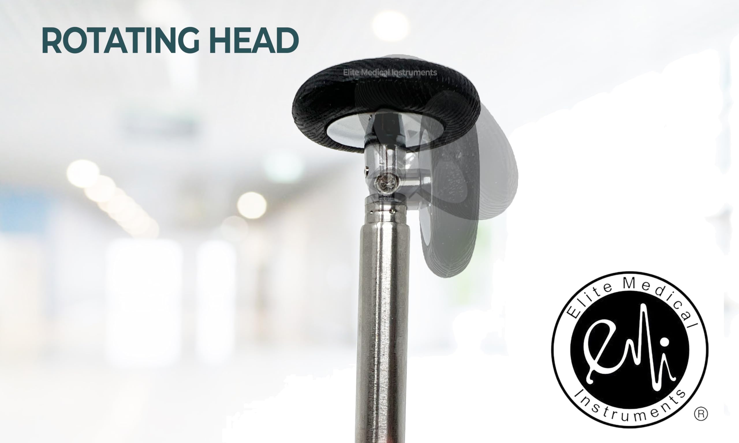 Telescopic Babinski Medical Reflex Hammer by Elite Medical Instruments - Adjustable Length from 7 inches to 15 inches