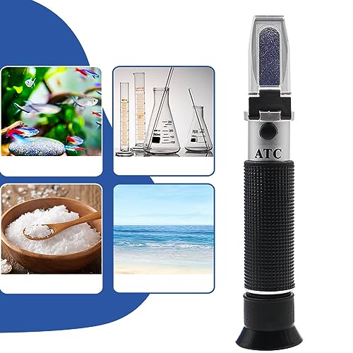 Sea Water Concentration Tester Meter Salinity Refractometer 0 To Salinometer 1.000-1.070 For Aquarium Portable