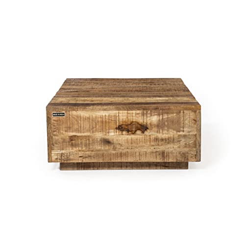 HomSof 100% Solid Wood Trunk Coffee Table, Style 6