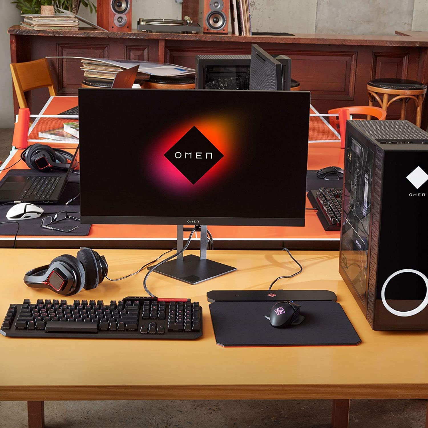 HP Omen 30L GT13 Gaming Desktop, AMD Ryzen 5 5600X Processor, GeForce RTX 3060 Graphics, 32GB DDR4-3200 RGB SDRAM, 1TB PCIe SSD+2TB HDD, RGB LED Lighting, Wi-Fi 6, 800W Power Supply, Win10 Home