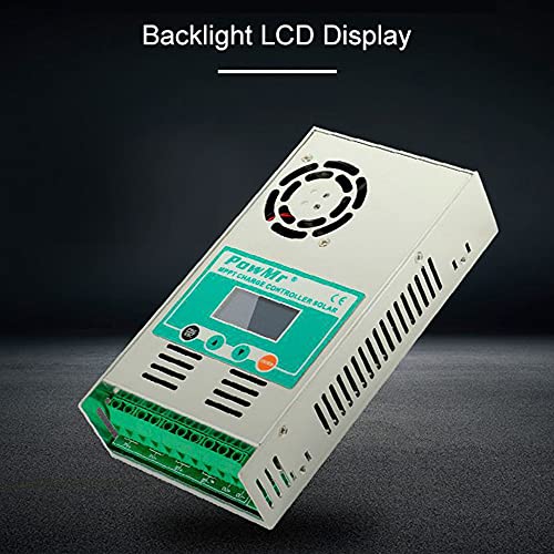 Kavolet MPPT-60A Solar Charge Controller with Fan, 12/24/36/48V Auto-Max DC150V Input, LCD Display, for Vented Sealed Gel Lithium Battery