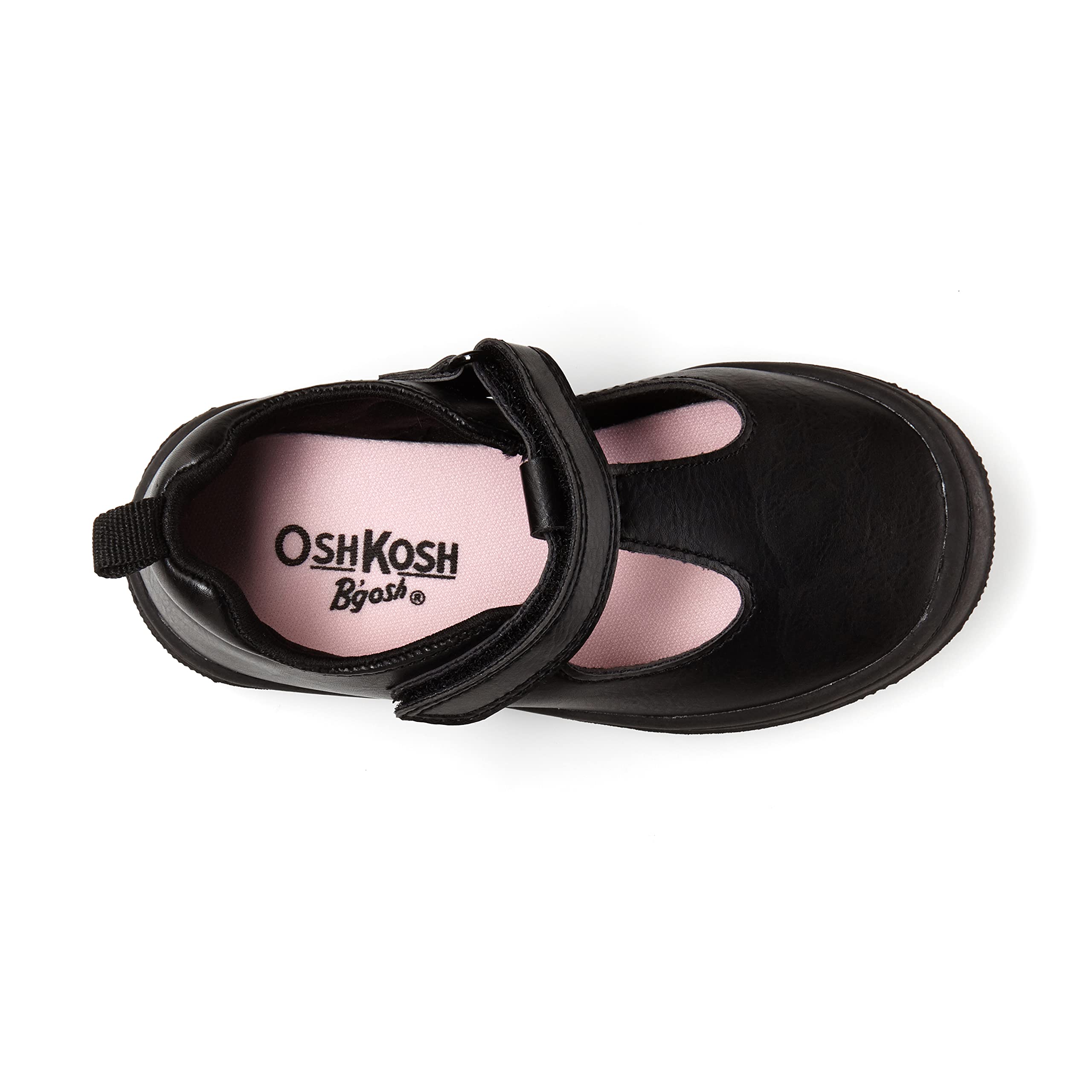 OshKosh B'Gosh Boy's Kyle Uniform Dress Shoe, Black, 5 Toddler