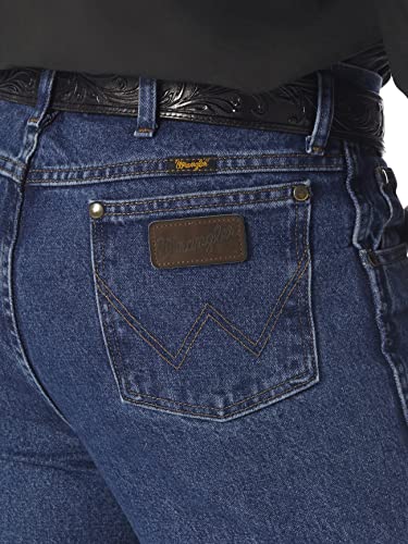 Wrangler Men's Premium Performance Cowboy Cut Slim Fit Jean, Dark Stone, 32W x 34L