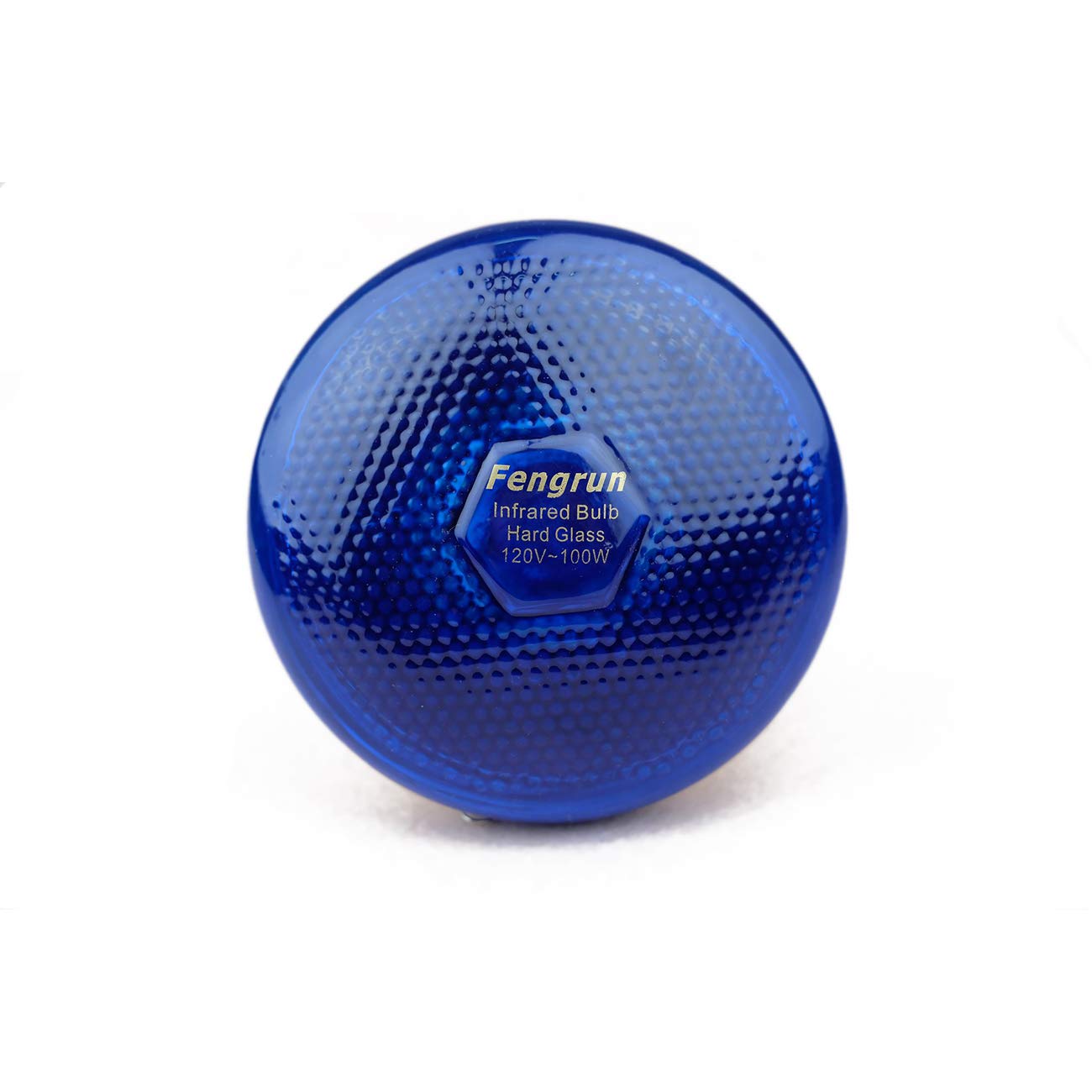 Fengrun Infrared Bulb Red Hard Explosion-Proof Glass Infrared Heating Lamp for Chicken,Pet,Bathroom Warming Light Bulb (Blue-150w)