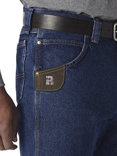 Wrangler Riggs Workwear mens Relaxed Fit Five Pocket jeans, Antique Indigo, 38W x 30L US