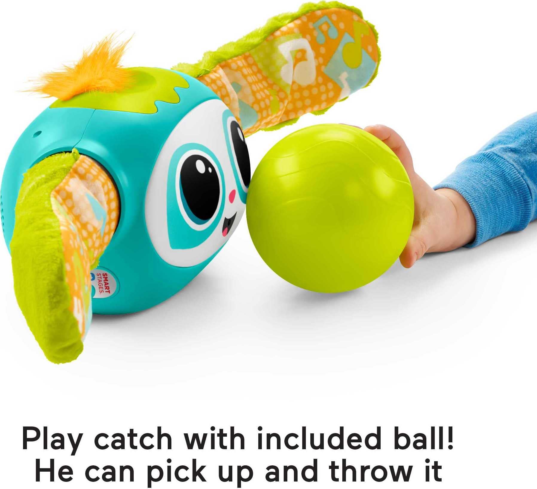 Fisher-Price Rollin’ Rovee Learning Toy with Music Lights and Smart Stages Educational Content for Baby Toddler and Preschool Kids
