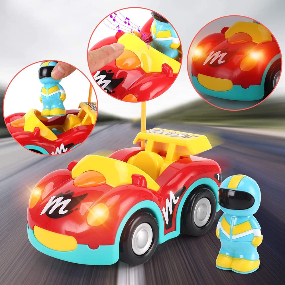 Haktoys Remote Control Cars Set of 2 Vehicles: RC Radio Control Toys for Toddlers Kids Boys and Girls - Two Pack with Different Frequencies for Simultaneous Play