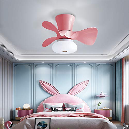 FairUo Kids Bedroom Ceiling Fan with Light Reversible with Remote Control 6 Speeds Led Dimmable Fan Ceiling Light 64W with Timer Modern Quiet Ceiling Fan Light