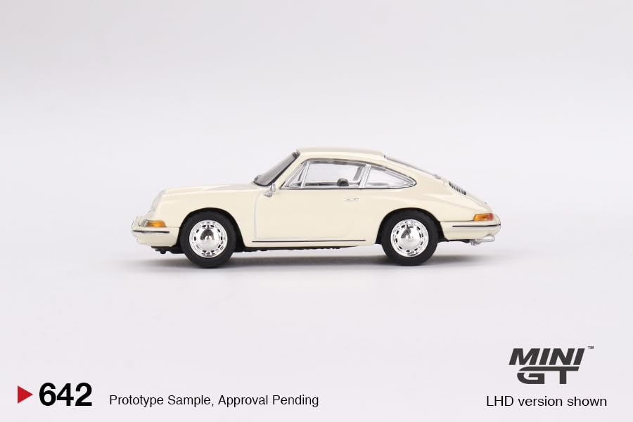 True Scale Miniatures Model Car Compatible with 1963 Porsche 901 Ivory Limited Edition 1/64 Diecast Model Car MGT00642