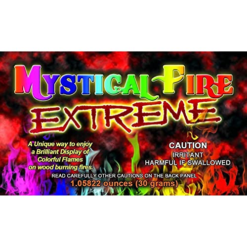 Mystical Fire Extreme Color Changing Flames for Wood Burning Fire Pits, Campfires (50 Packets)