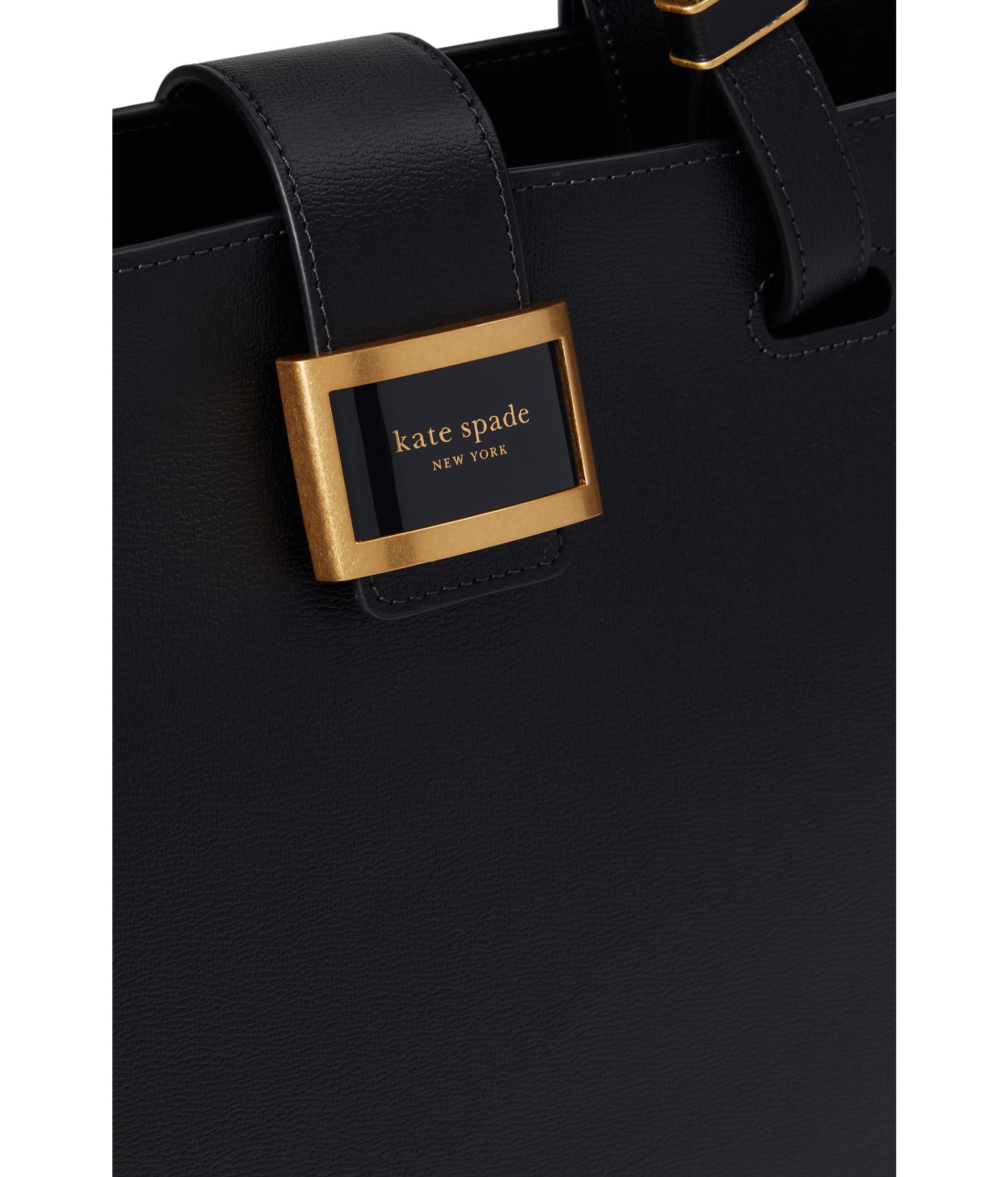 Kate Spade New York Katy Textured Leather Large Work Tote Black One Size