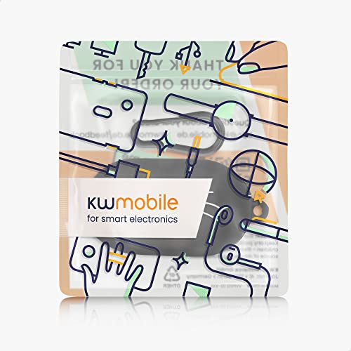 kwmobile Silicone Case Compatible with Samsung Galaxy Buds/Buds Plus Case Cover - Cat Black/White