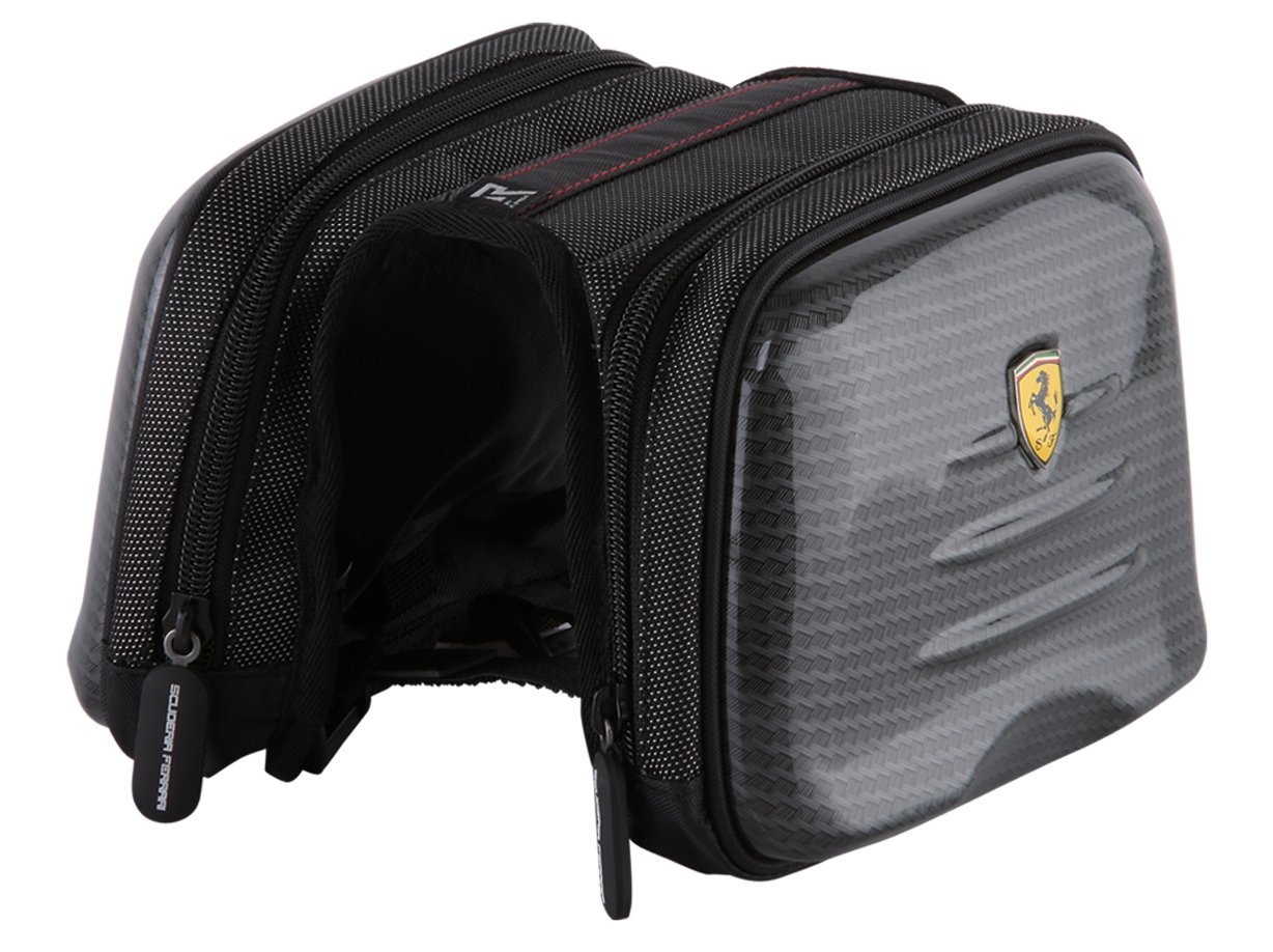 Ferrari Bike Cycling, Mountain Road, Bicycle Wrapping, Rear Seat Bag, Carbon, Front Frame Saddle Bag, Trunk Pannier Bag.