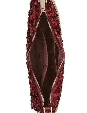Kate Spade New York Kiki Sequin Convertible Crossbody (Deep Berry)