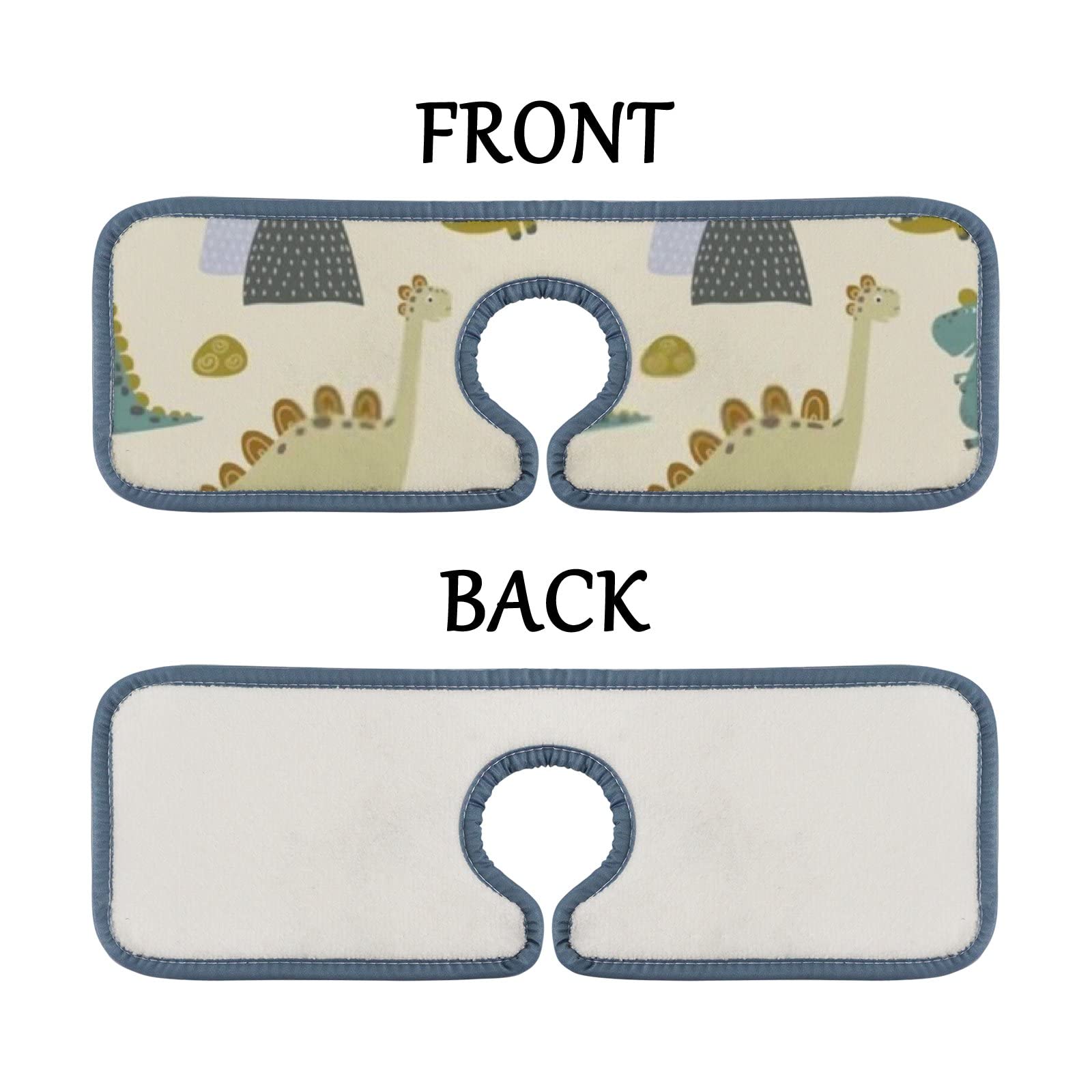Kitchen Faucet Absorbent Mat 3 Pieces Dinosaurs in the Nature Faucet Sink Splash Guard Bathroom Counter and RV,Faucet Counter Sink Water Stains Preventer