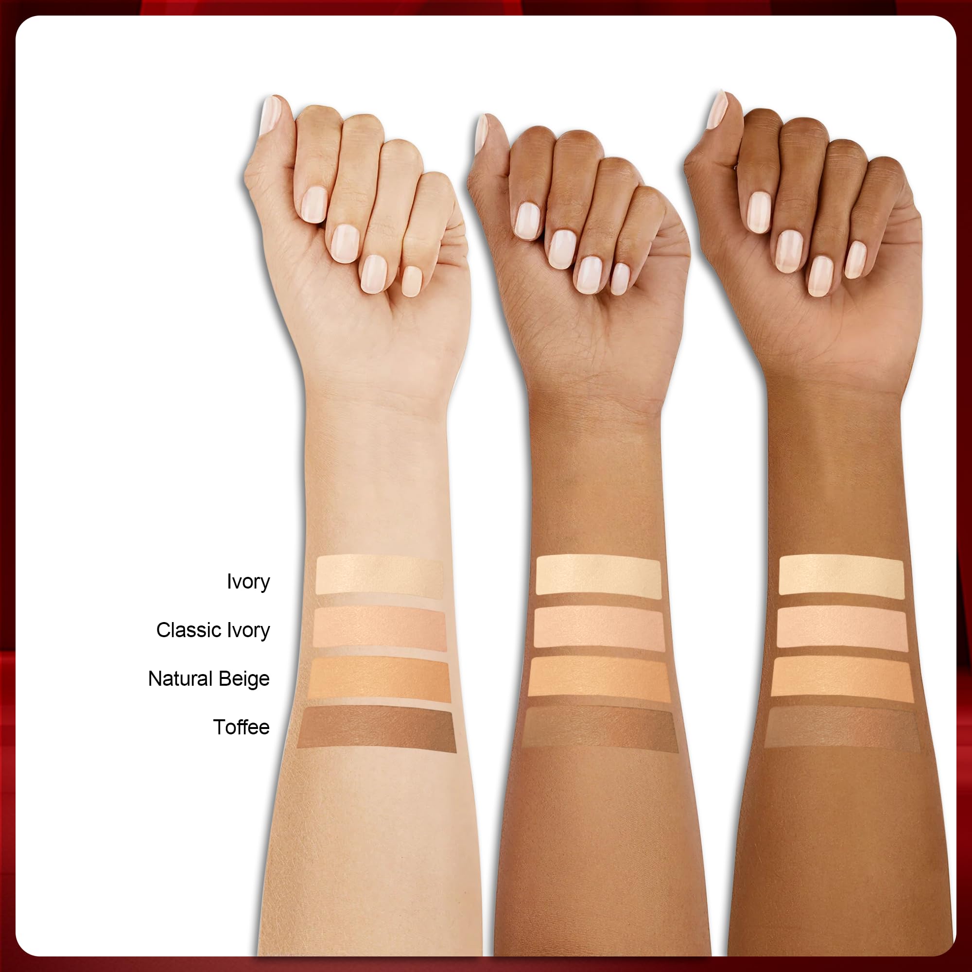 FV Waterproof Foundation with Medium Coverage, Oil-free & Long Lasting, Lightweight, Matte Foundation for Oily/Normal Skin, Sweat-resistant Liquid Makeup Foundation for Face, 30g, Natural Beige