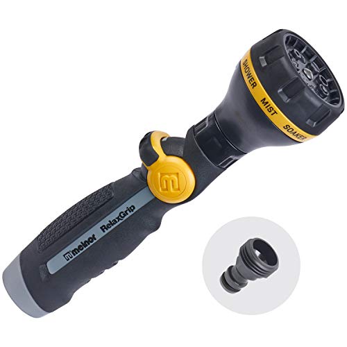 Melnor 65821AMZ RelaxGrip, Nozzle, 8-Pattern Thumb Control Straight