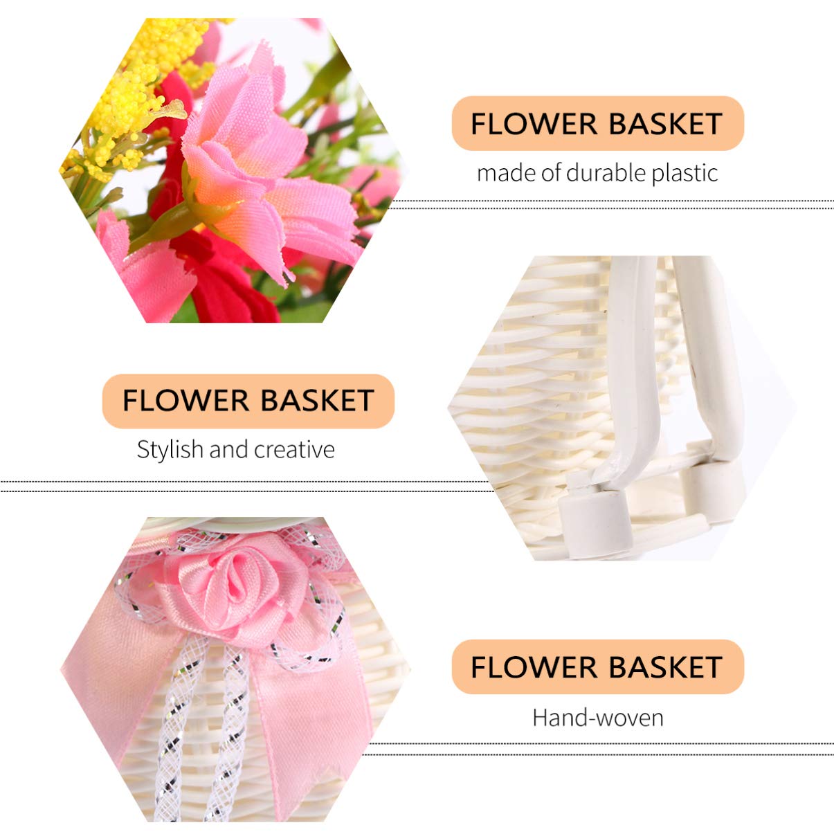 Garneck Artificial Daisy Flower Garden Silk Flower Baskets Bike Stand Mini Nostalgic Planter Bicycle for Home Wedding Decoration
