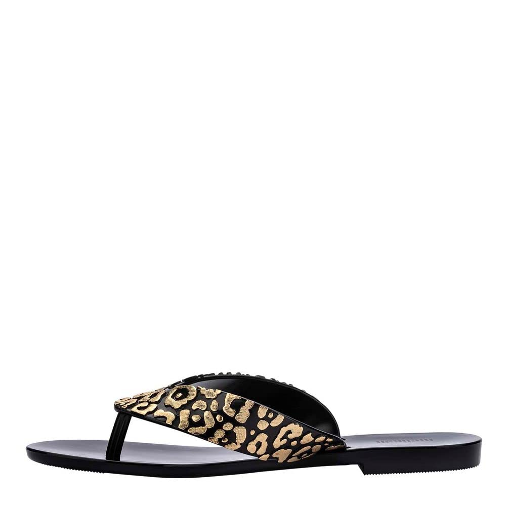 Melissa Womens Savage Flip Flops Sandals Black 10.5