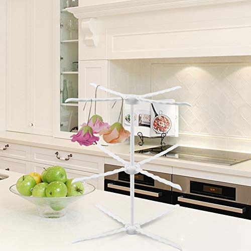 TOPINCN Plastic Pasta Drying Rack Collapsible Household Noodle Dryer Rack Hanging Fondant Gum Paste Flower Drying Rack Air Dry Stand Cake Decorating Tool