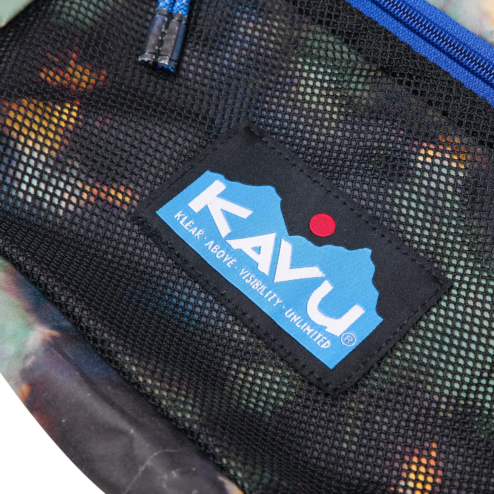 KAVU Garibaldi Go Crossbody Rope Bag Water Resistant Zip Purse-Sonic Boom
