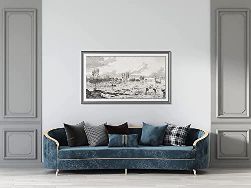 Frame My TV Deco TV Frames Alloy Prismatic - Graphite Bezel Compatible ONLY with Samsung The Frame TV (75", Fits 2021-2024 Frame TV)