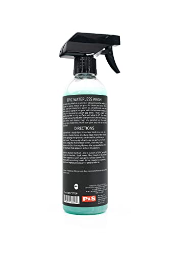 P&S Professional Detail Products - Epic Waterless Wash - Lubricants and Cleaning Agents Carefully Remove Soil Without Water; Polymer Gloss Intensifier; Safe on Paint, Metal, & Glass (1 Pint)
