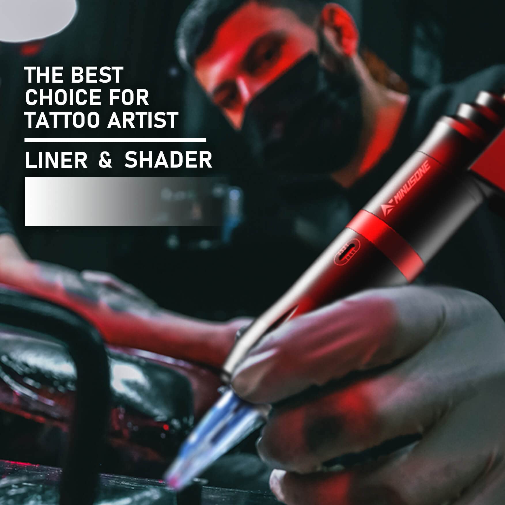 Rotary Tattoo Pen Kit for Beginners with 30Pcs Cartridges Needles and 10 Color Inks Power Supply Black Pro