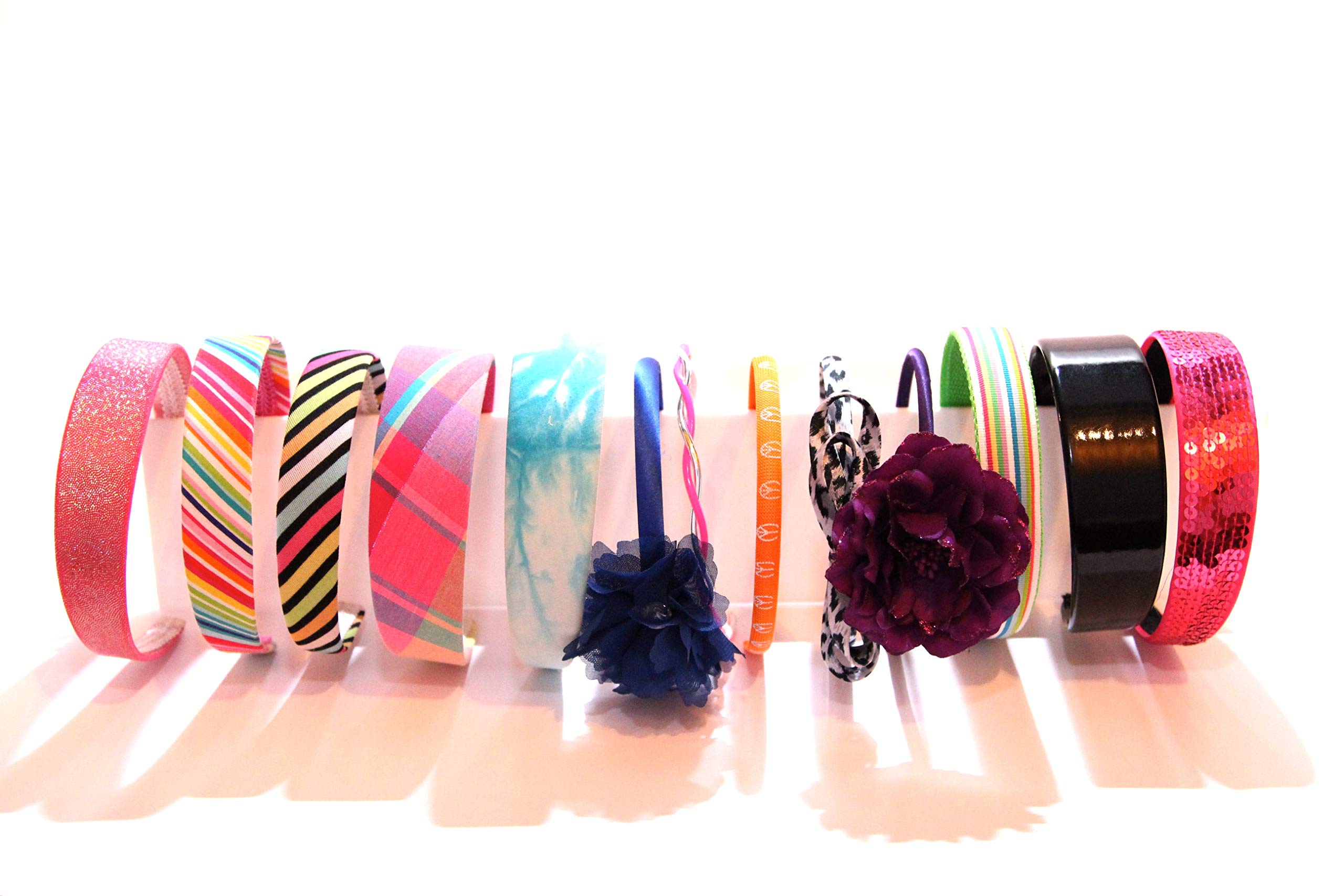 The Ultimate Headband Holder - Acrylic Hairband and Ear Display Organizer