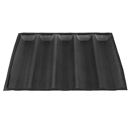oceanside Silicone Oblong Shape Bread Molds Easy to Clean Baguette Pan French Bakeware Tray, Kitchen Baking Accessories