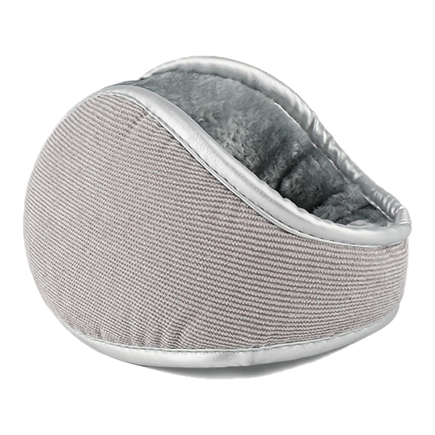 Kedofe Winter Ear muffs Women Men Ear Warmers Adjustable Foldable Waterproof Warm Earmuff With Reflective Stripe (Grey)